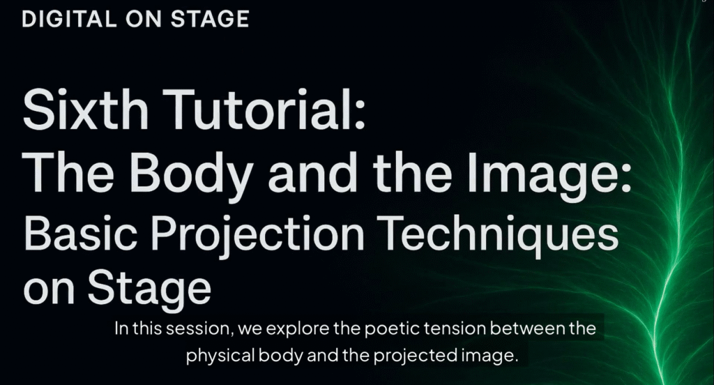 The Body and the Image Basic Projection Technique – Manual | CUBE ...